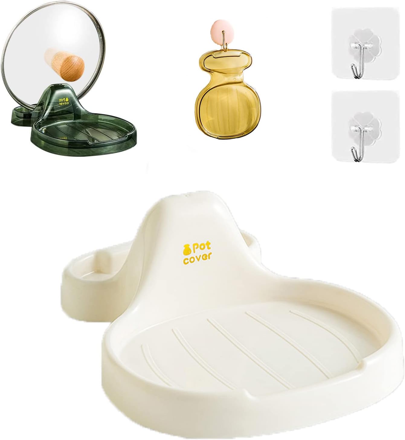 Amazon.com: 1 Pack Spoon Rest with Drip Pad for Multiple Utensils & Lid ...