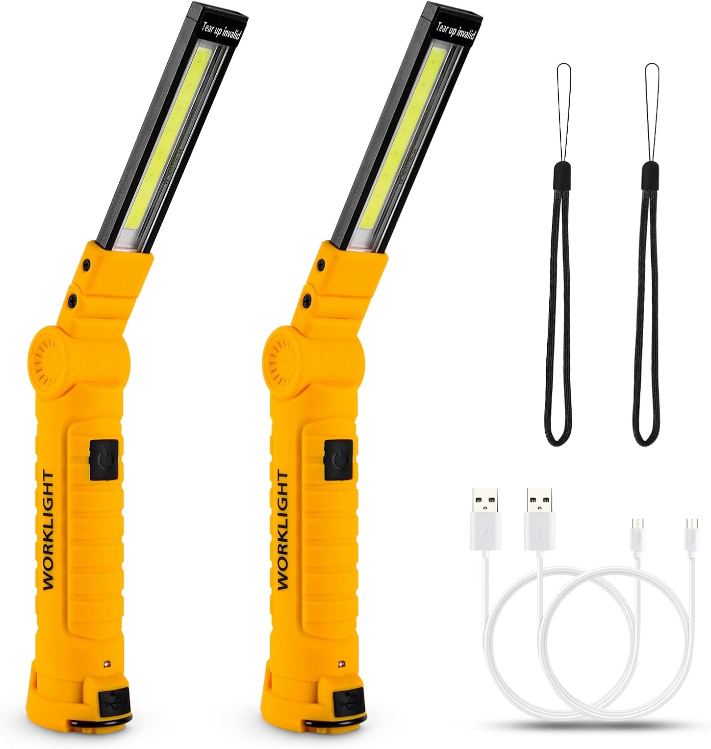 Lmaytech Tool Gifts for Men,Rechargeable LED Work Lights 2-Pack ...