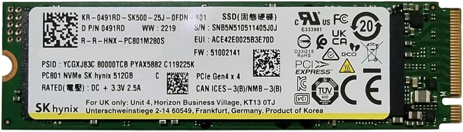 Amazon.com: SK hynix 512GB Gaming Gen4 M.2 2280 PCIe NVMe Internal ...