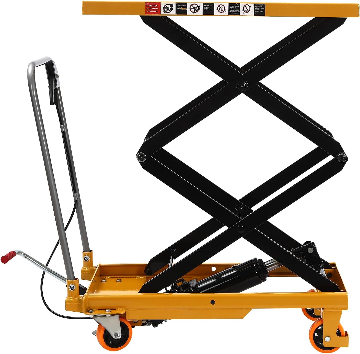 Amazon.com: 45" Hydraulic Lift Table 330lbs Capacity Double Scissor ...