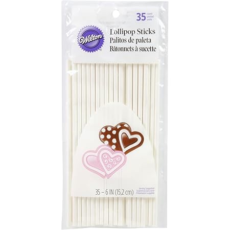 Amazon.com: Wilton White 6-Inch Lollipop Sticks, Cake Pop Sticks, 100 ...