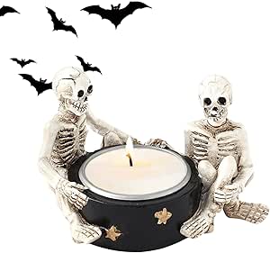 NULYUNZE candelabros Halloween, candelabro Fantasma, candelabro ...