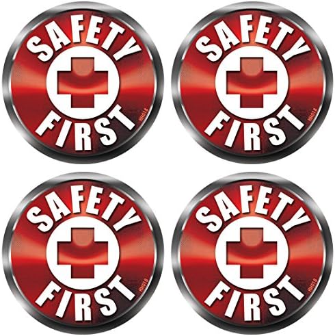 Amazon.com: Safety Stickers for Hard Hats (2"- 4 Pack RED) Helmet ...