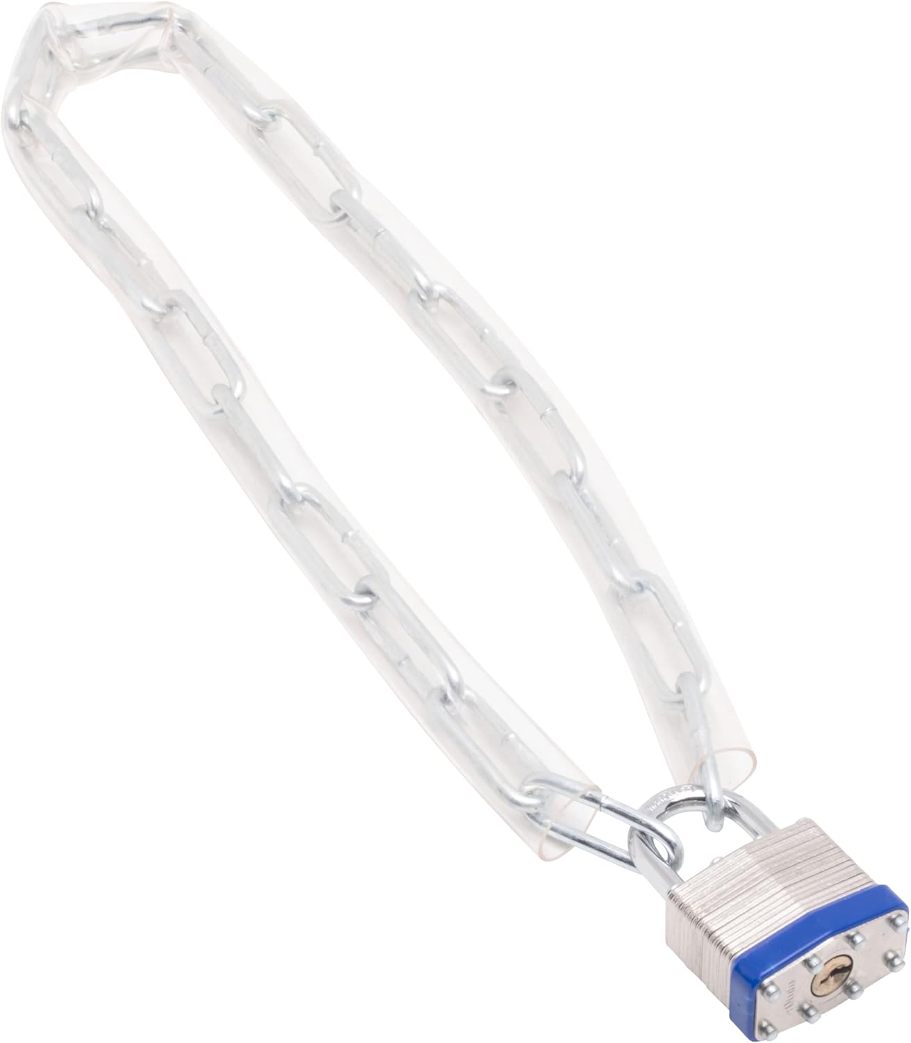 Sterling 460 LPL 60cm 4mm Security Chain & Laminated Padlock, Silver ...
