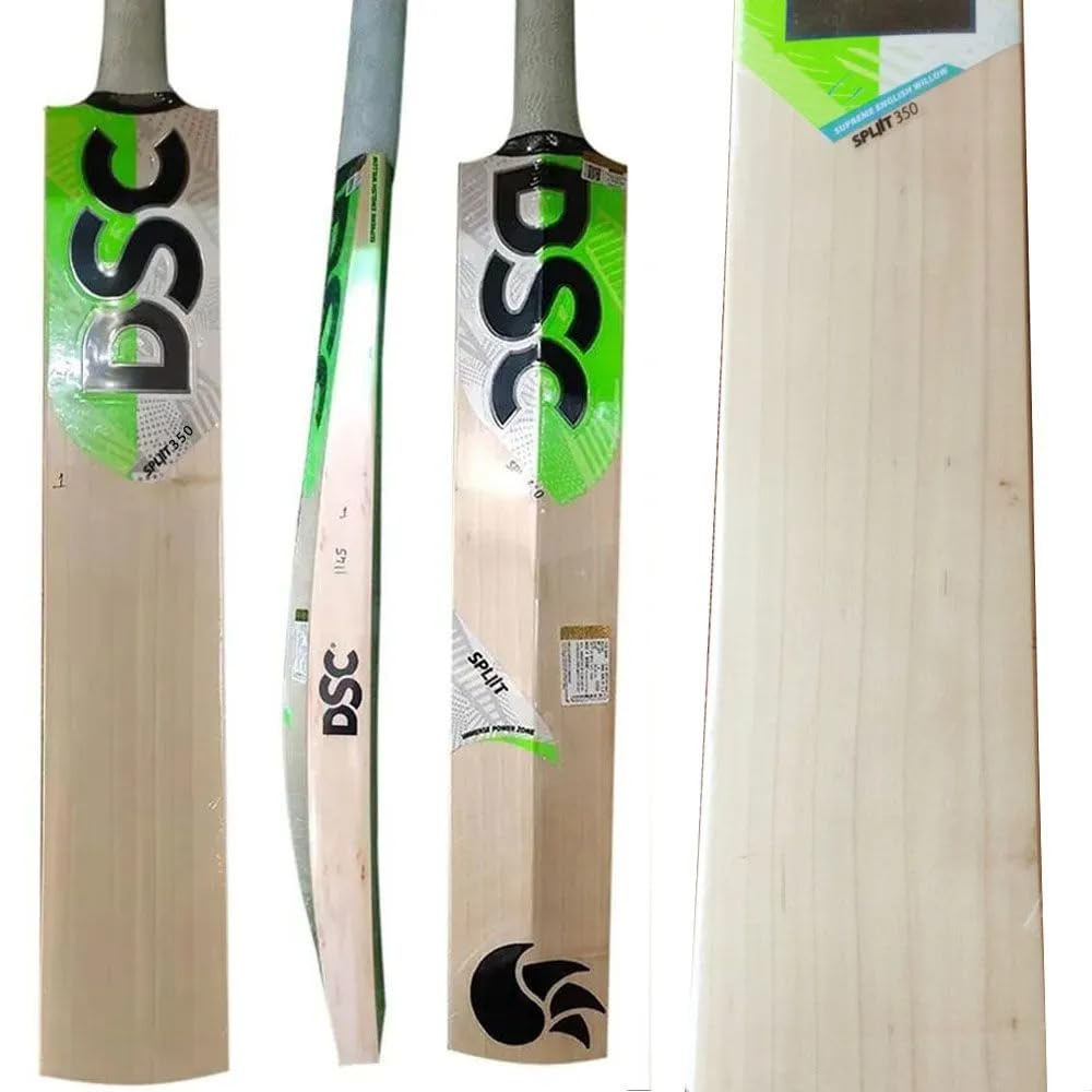 WW Sports DSC Split 350 English Willow Cricket Bat with Bat Cover Pack ...