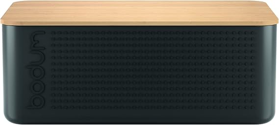 Amazon.com: Bodum Bistro Bread Box, Black: Home & Kitchen