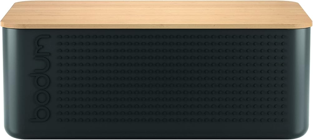 Amazon.com: Bodum Bistro Bread Box, Black: Home & Kitchen