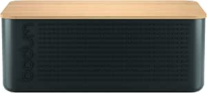 Amazon.com: Bodum Bistro Bread Box, Black: Home & Kitchen