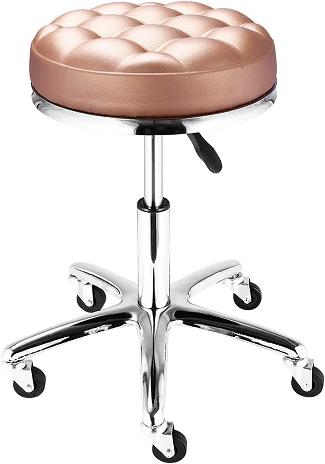 Stool on wheels, simple and stylish high stool, bar stool, beauty salon ...