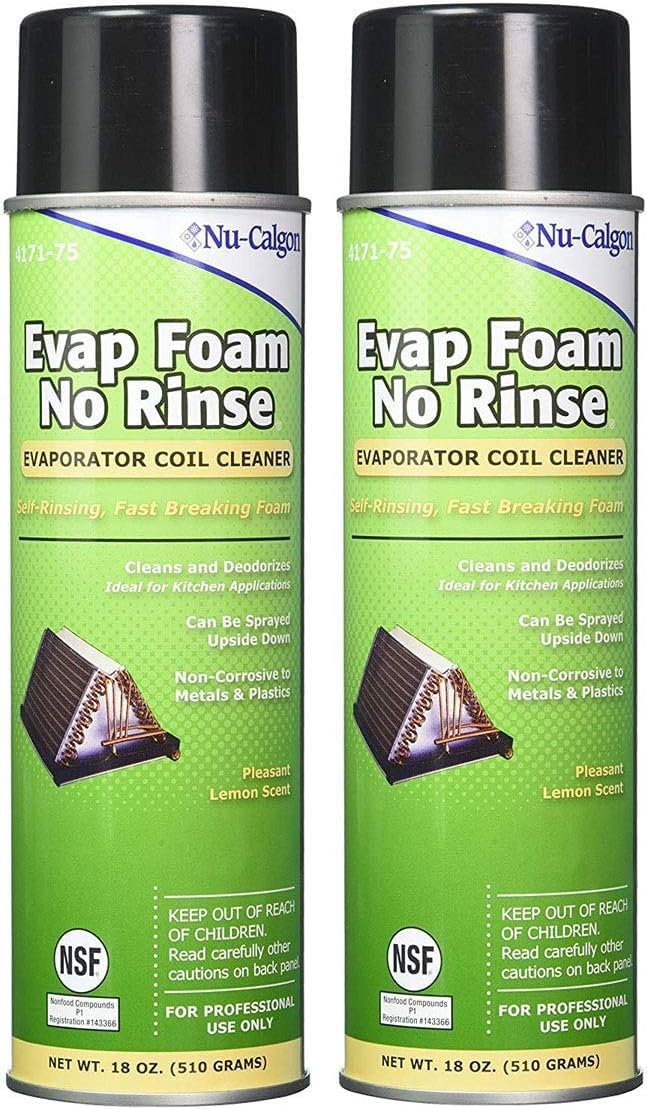 Amazon.com: Nu-Calgon 417175 Evap Foam No Rinse Evaporator Coil Cleaner ...