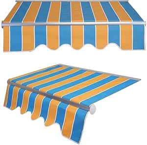 Amazon.co.jp: Retractable Awning Canopy Replacement Fabric Top Cover ...