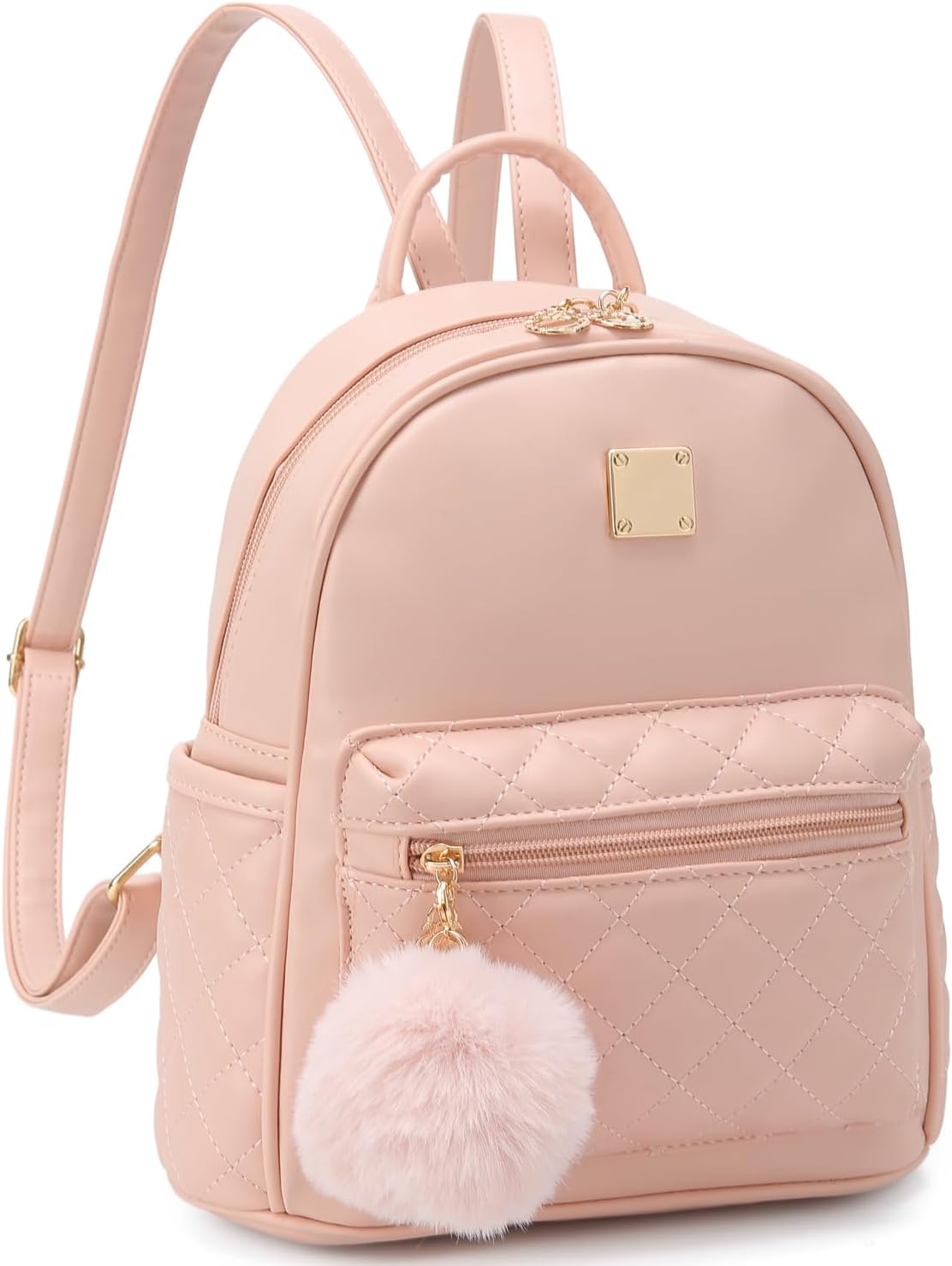 Amazon.com: Girls Fashion Mini Backpack Purse Small Cute Plaid Leather ...