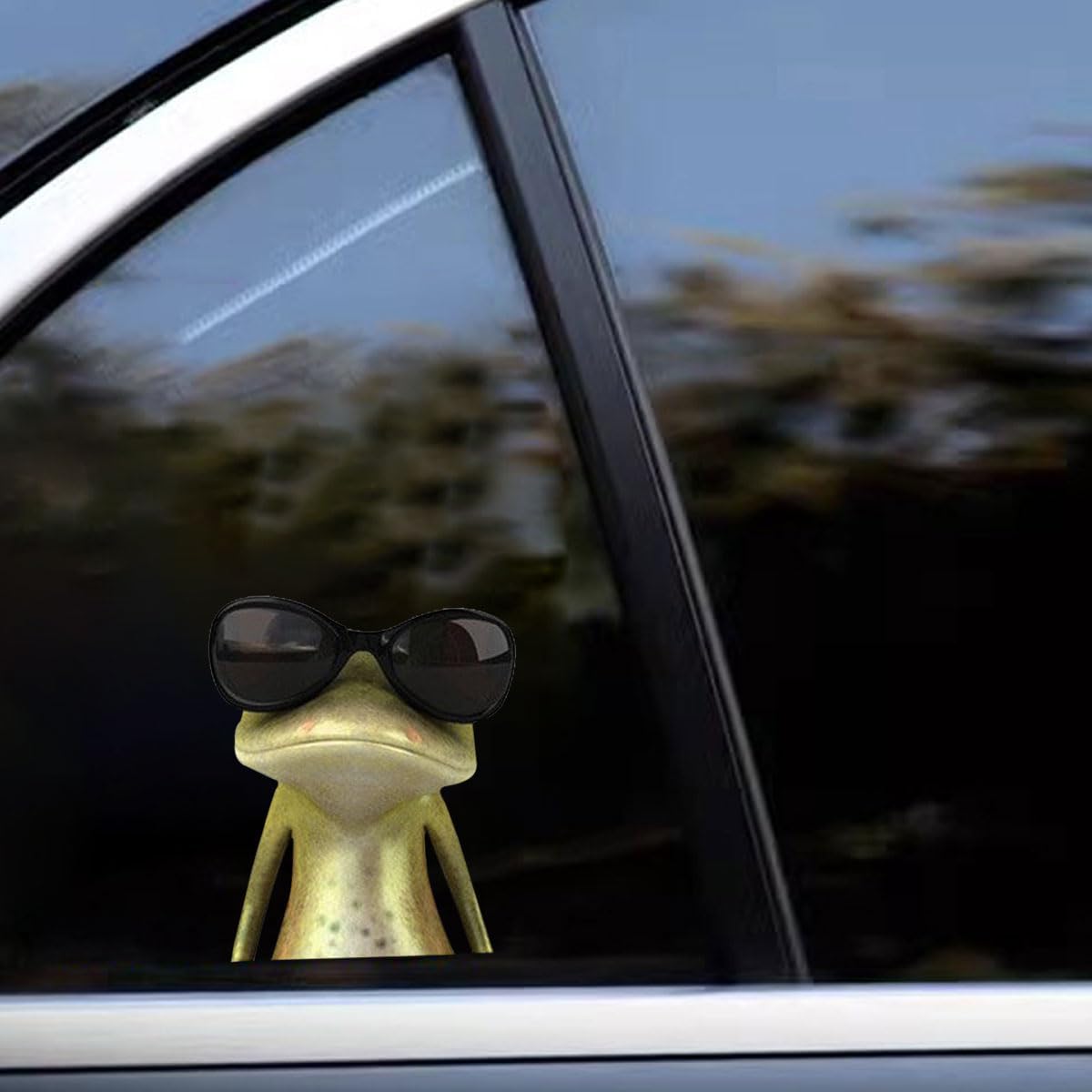 Amazon.com: Cute Peep Frog Car Sticker Decal, Vinyl Truck Window ...