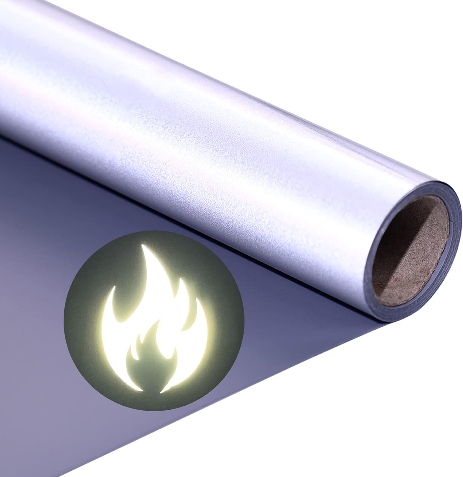 Reflective HTV Vinyl Rolls Reflective Heat Transfer Vinyl 12 Inch x 5 ...