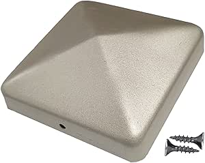 Fence Post Caps Metal Toppers Top Cap Post Covers Stop Water Surface ...