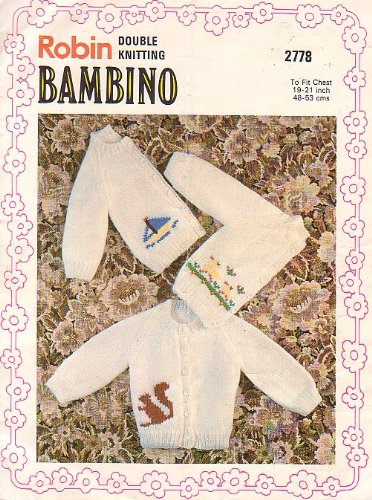 Robin Knitting Pattern 2778, DK, Babys & Childs Cardigans with Boat ...