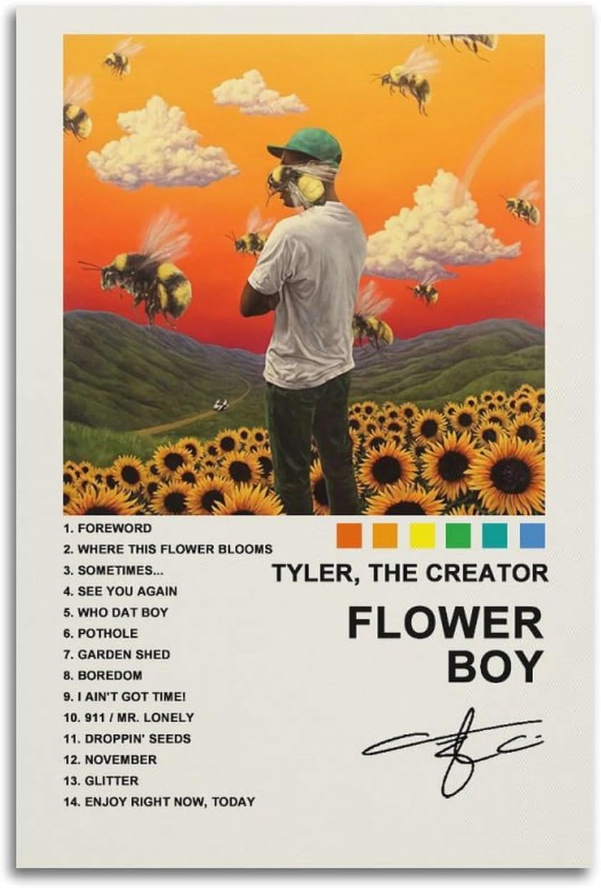 klouds Tyler Poster The Creator Album Flower Boy Tracklsit Poster ...