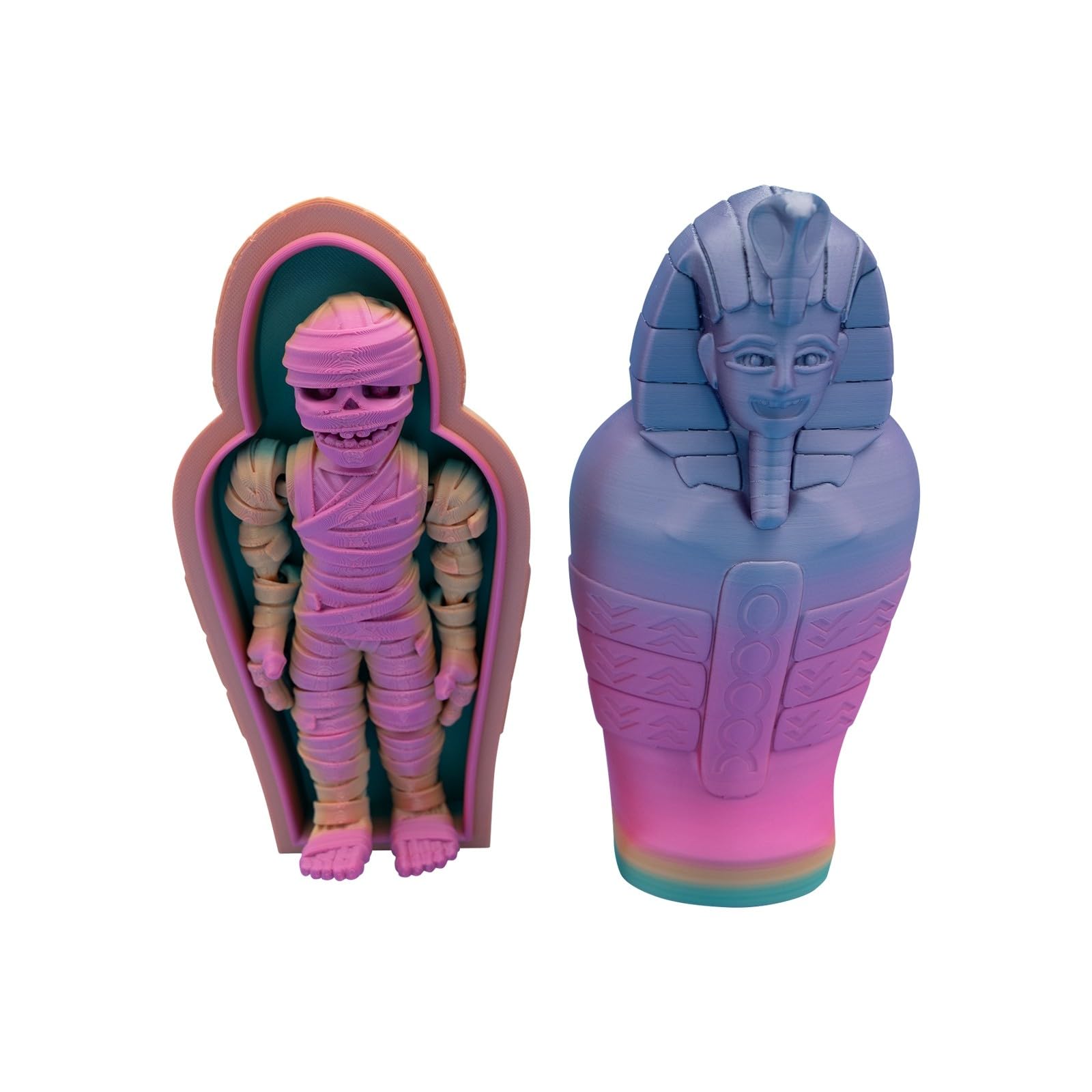 Amazon.com: Mummy Action Figure Set, 3D Printed Articulated Horror ...