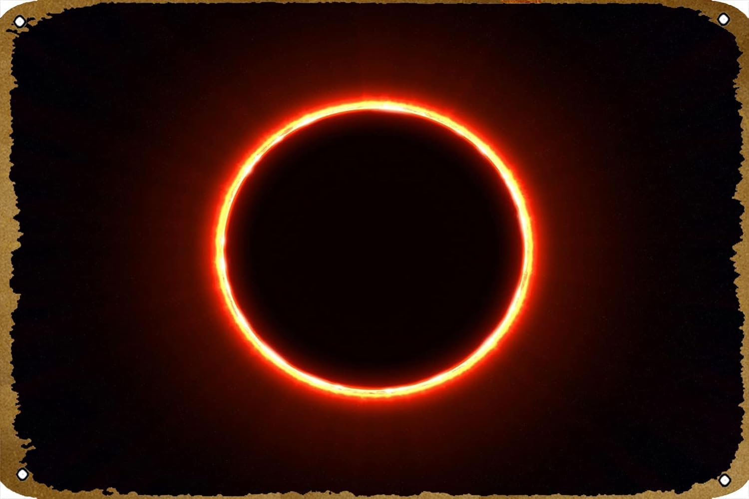 Amazon.com: Solar Eclipse Poster Home Theater Bar Wall Decor Metal Tin ...