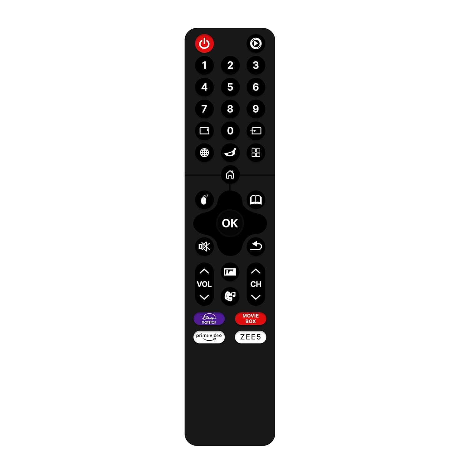 Buy Compatible For Vise Smart Tv Remote Â– Without Voice-Hot Keys ...