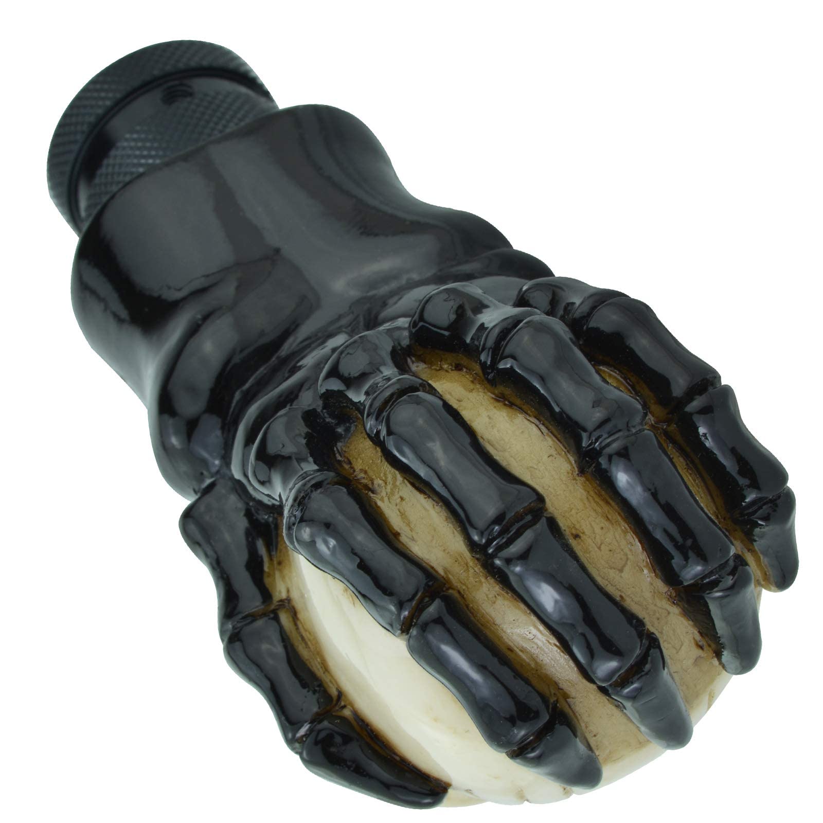 Snapklik.com : Lunsom Skull Shifter Knob Hand Bone Resin Car ...