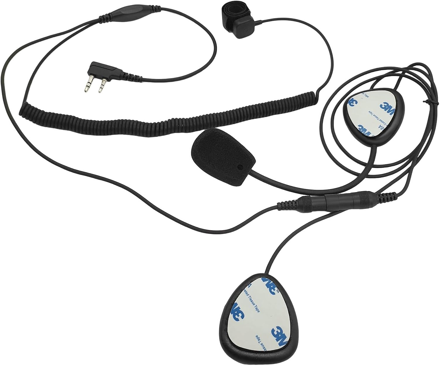 Amazon.com: PZYPYM Uv-5r Radio Helmet Headset 2-pin Walkie Talkie in ...