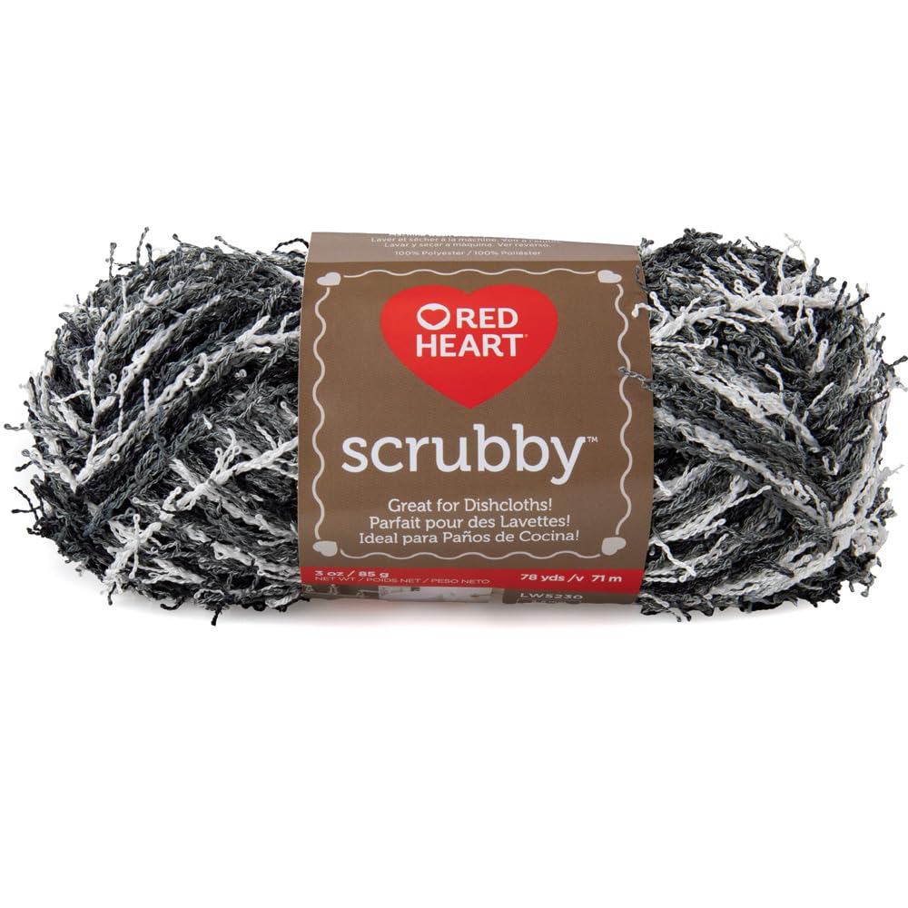 Amazon.com: Red Heart Scrubby Yarn – Polyester Specialty Yarn – Marble