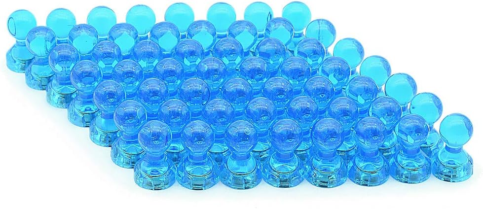 Amazon.com: 56 Magnetic Push Pins Water Blue Color Magnets, Use at Home ...