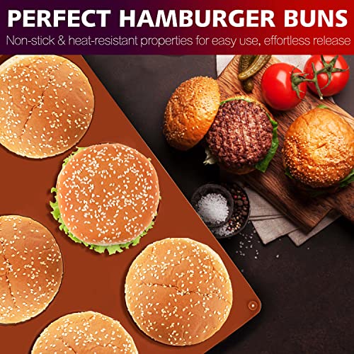 Snapklik.com : Silicone Muffin Top Pan Non-Stick, Large Round Silicone ...