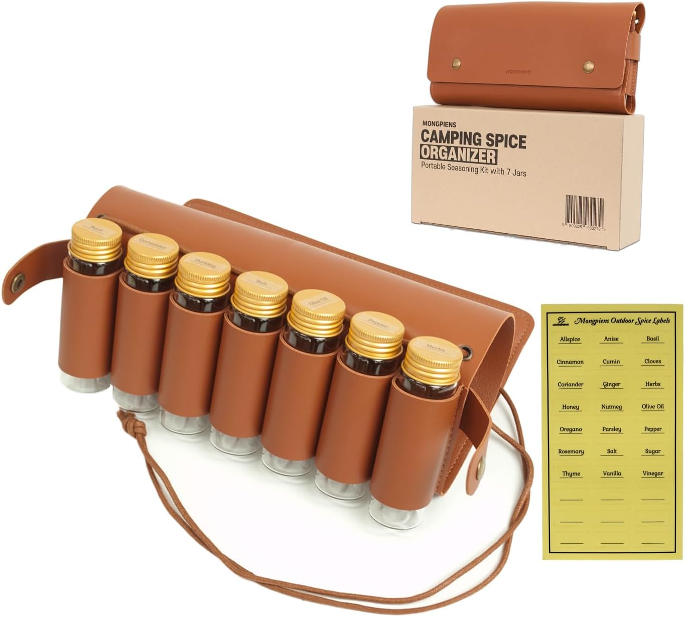 Amazon.com: Travel Spice Kit, Portable Spice Bag with 10 Spice Jars ...