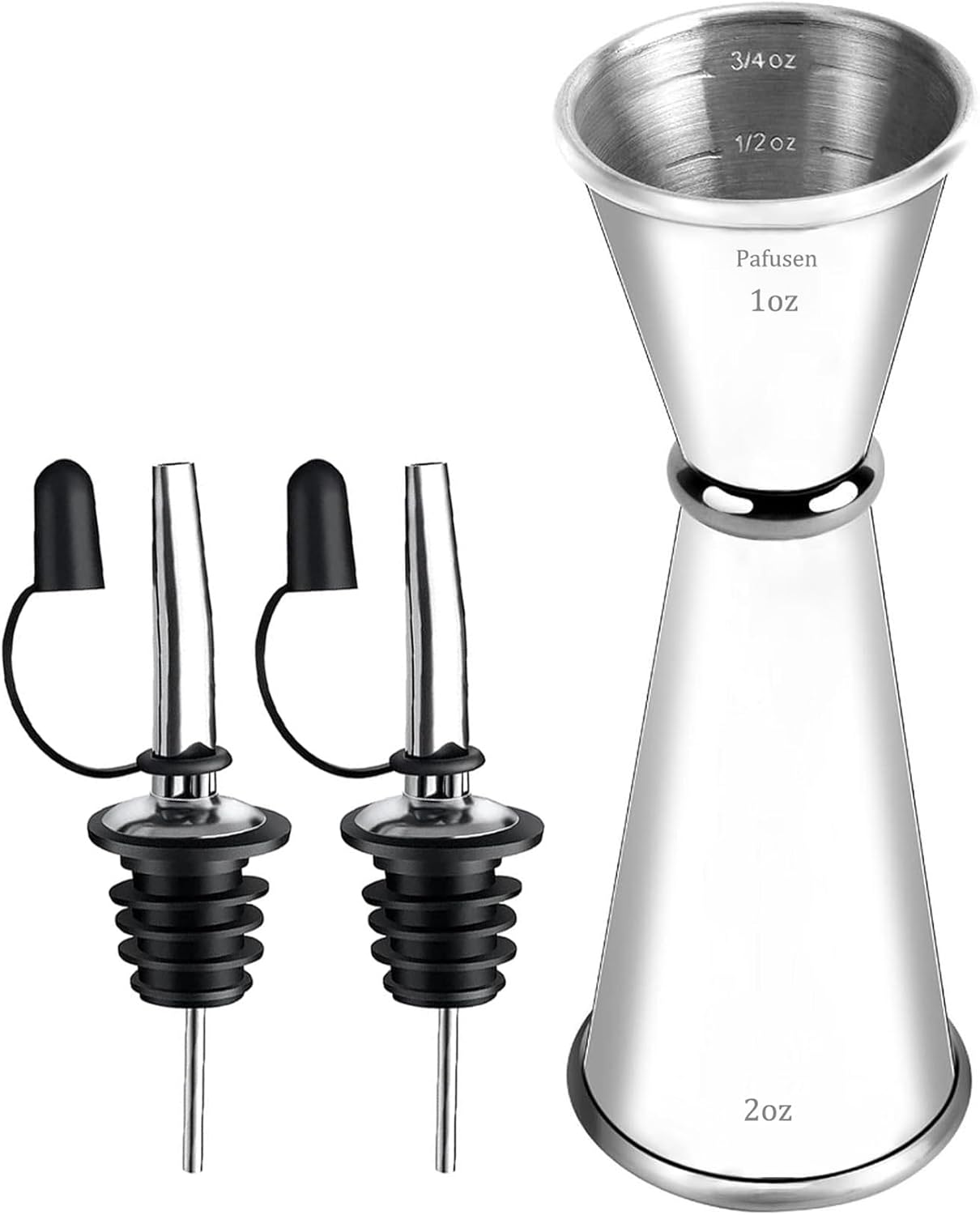 Amazon.com: Pafusen Jigger for Bartending with 2 Pourers, Japanese ...