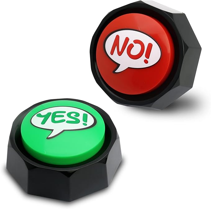 Amazon.com: ANLIKY Buzzers for YES and NO Sound Clickers, Can be Used ...