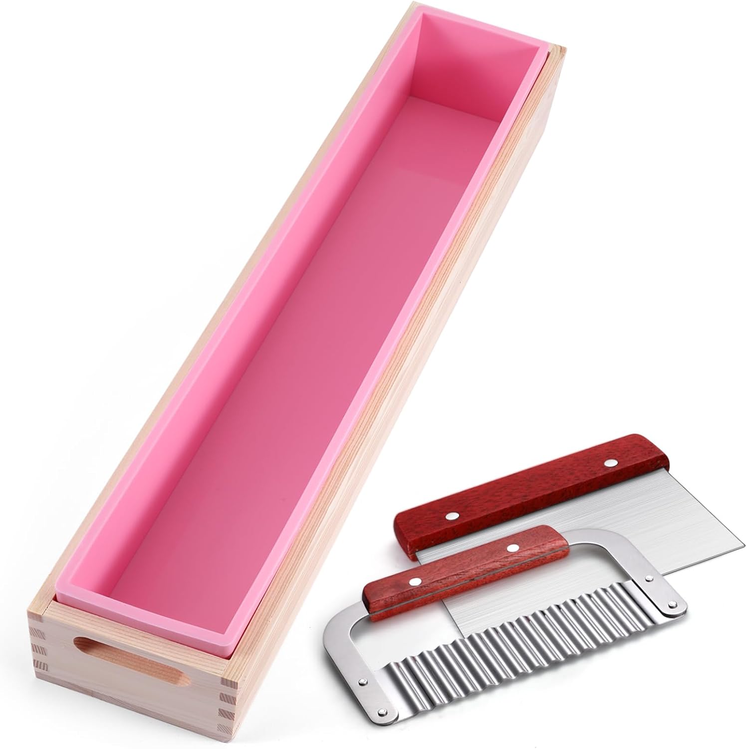 Amazon.com: Baderke 74 oz Large Soap Mold Kit with Cutter Rectangular ...