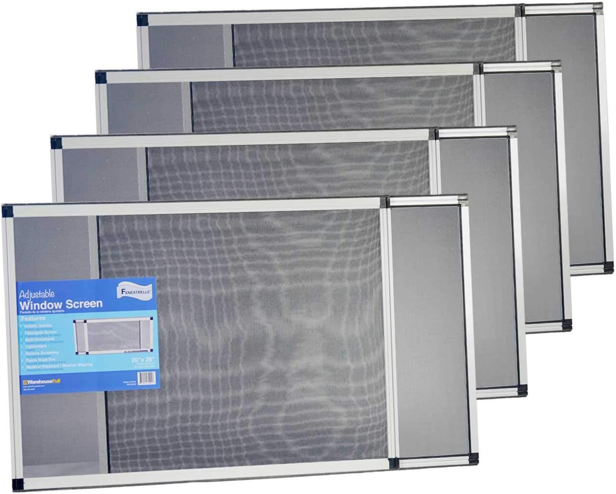 Treela Expandable Adjustable Window Screen (20" H x 28"-54" W) Large ...