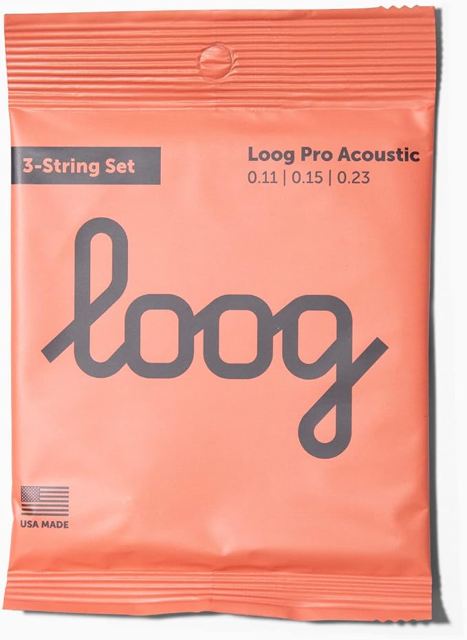 Amazon.com: Loog Guitar Strings (Silver, Pro Acoustic Guitar) : Musical ...