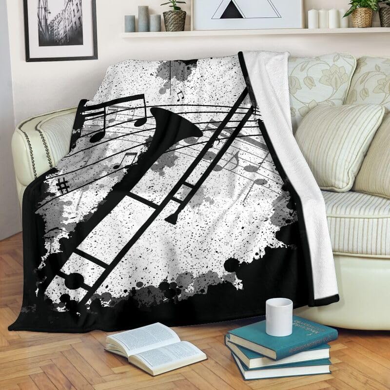 Amazon.com: Trombone Blanket, Trombone Blanket and Throw Trombone ...