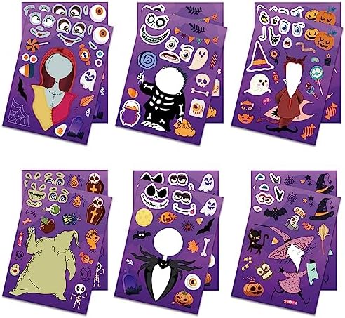 Amazon.com: 36Pcs Make Your Own Nightmare Toys Stickers Sheet,Nightmare ...