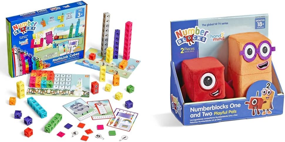 Amazon.com: hand2mind MathLink Cubes Numberblocks 1-10 Activity Set, 30 ...