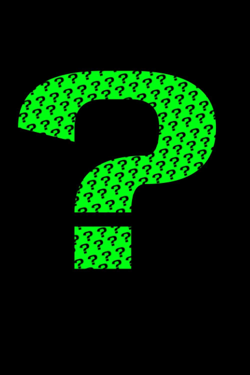 Buy Riddle Question Mark (THE RIDDLER) Luxury Lined - Journal Diary ...