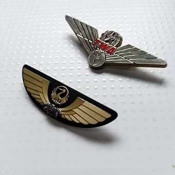 Amazon.co.jp: JAL x TWA Miniature Wing Badge Set of 2 : Toys & Games