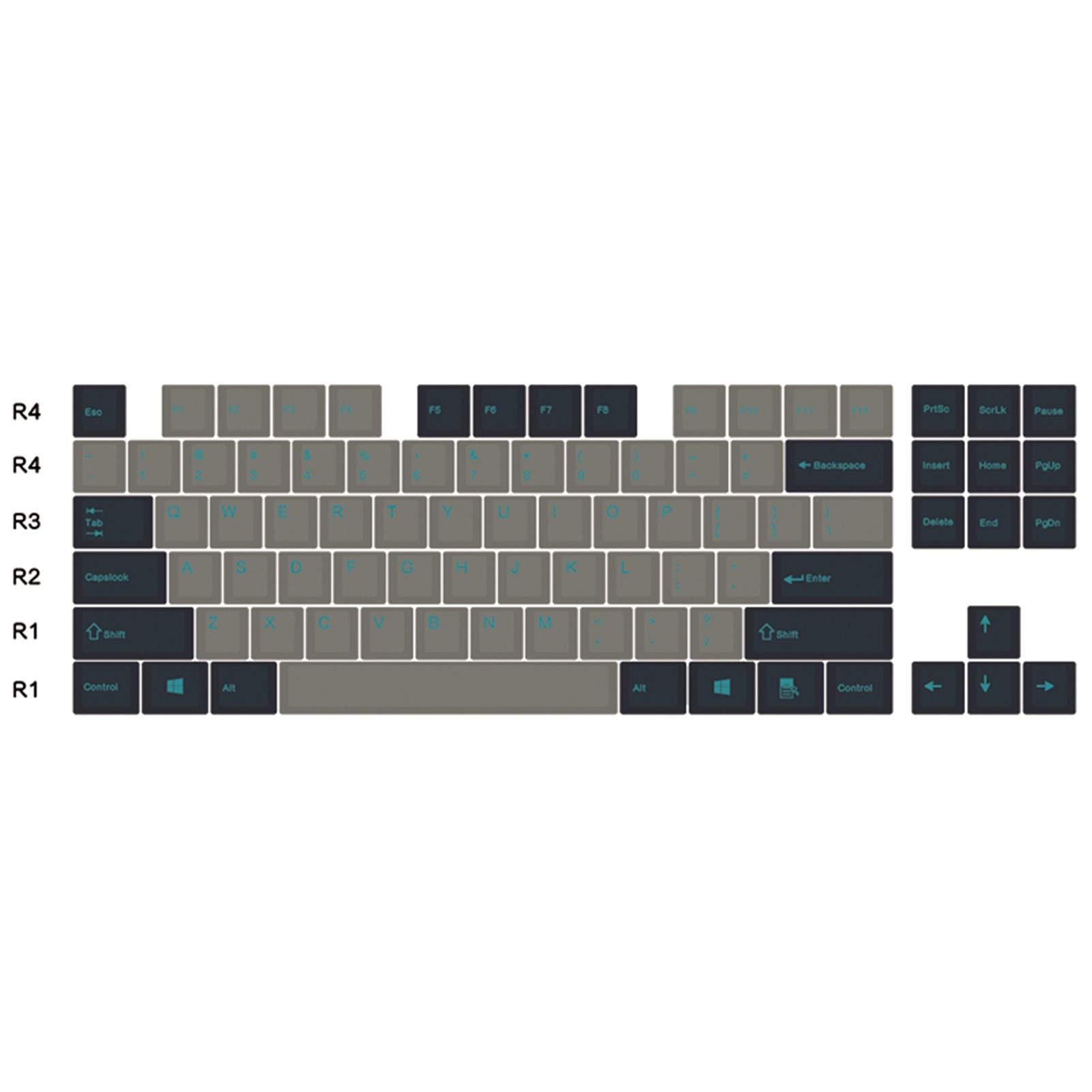 Buy Keycaps 87/104 Keys/set Dolch Sky PBT for MX Switch Mechanical ...