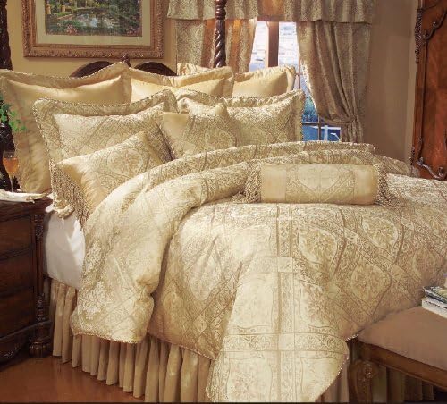 Amazon.com: 9 Piece King Gold Imperial Comforter Set : Home & Kitchen