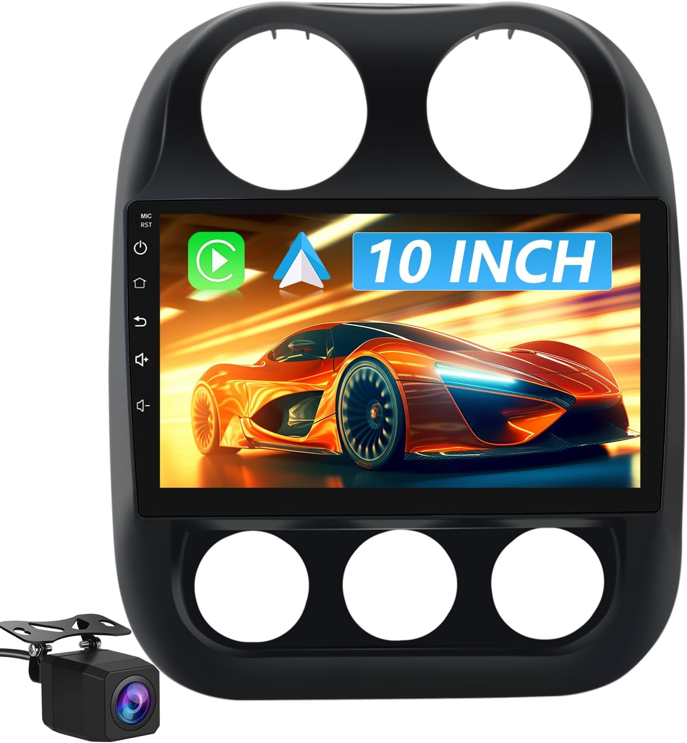 Amazon.com: 2G+64G 10 inch Touch Screen Car Radio Stereo for Jeep ...