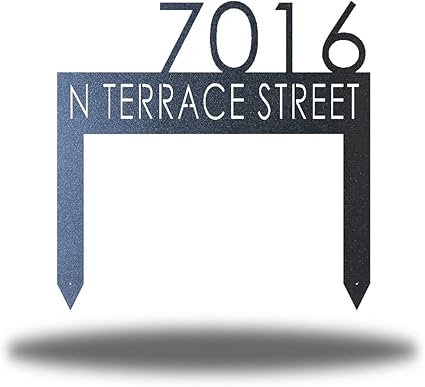 Amazon.com : Riverside Designs Classic Personalized Address Yard Sign ...