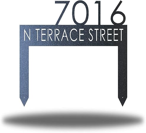 Amazon.com : Riverside Designs Classic Personalized Address Yard Sign ...