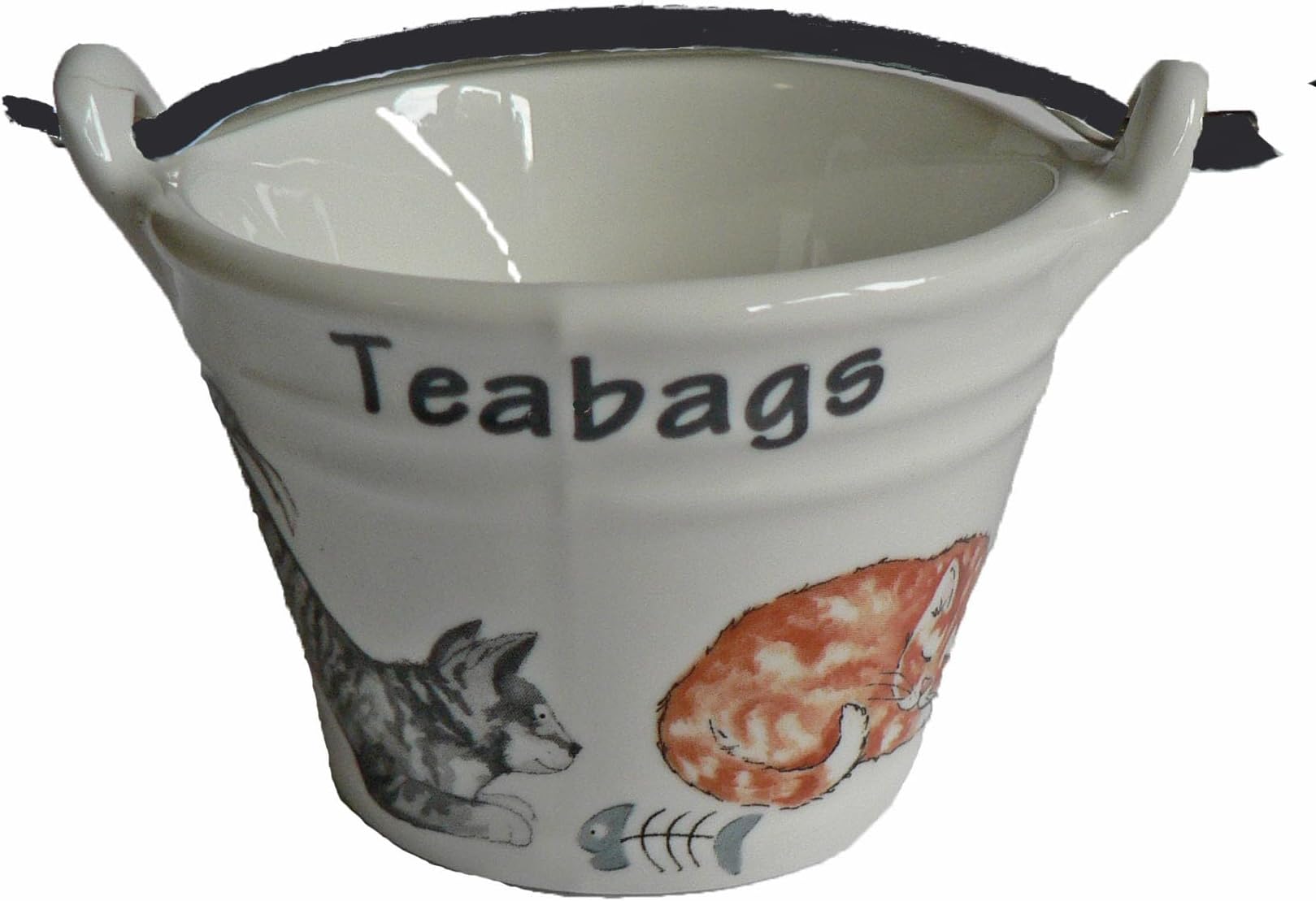 Poppy Teabag Tidy Bucket Shaped Teabag Tidy in Choice of 2 Sizes (Large ...