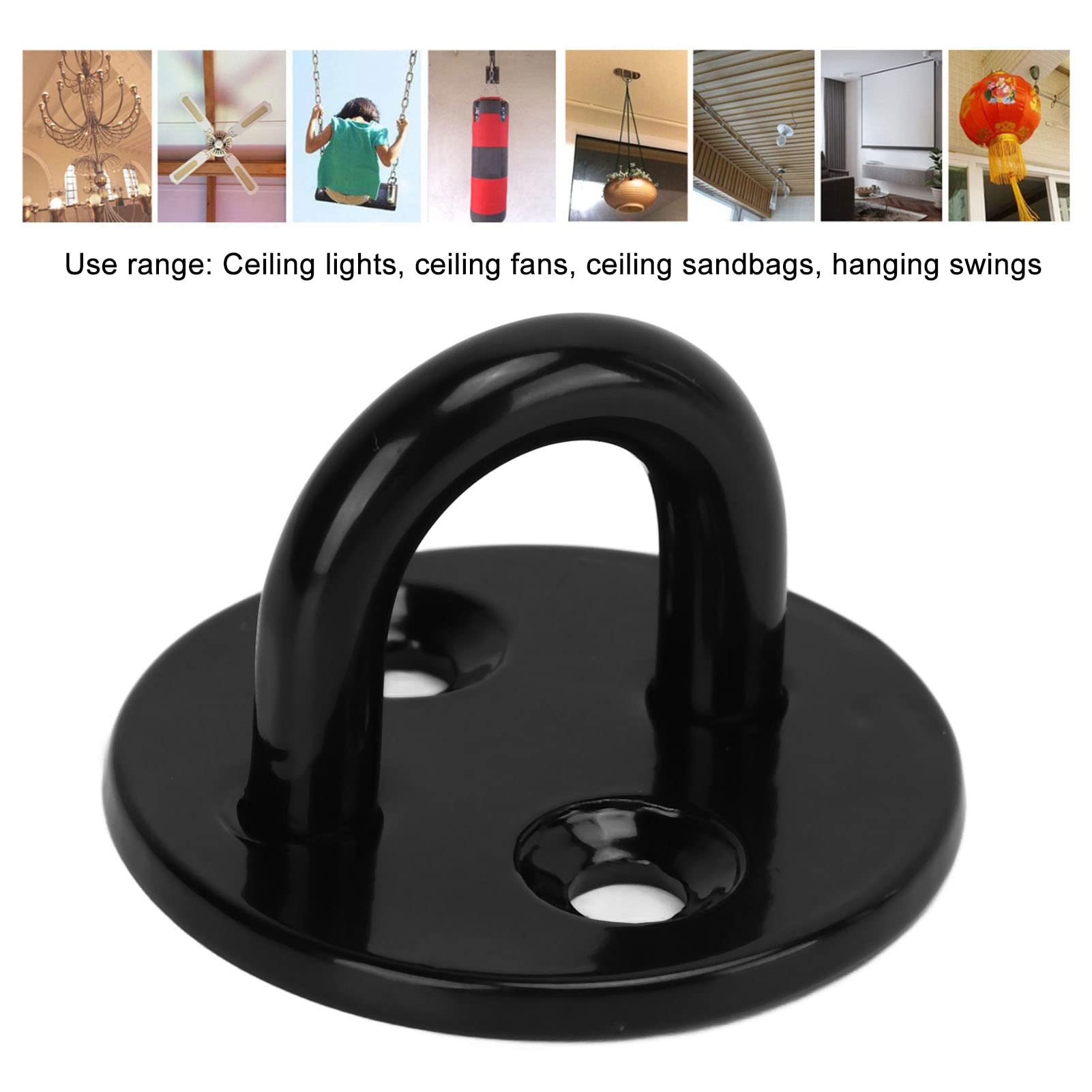Snapklik.com : 5 Pcs 304 Stainless Steel Pad Eye Plate Hook, Round ...