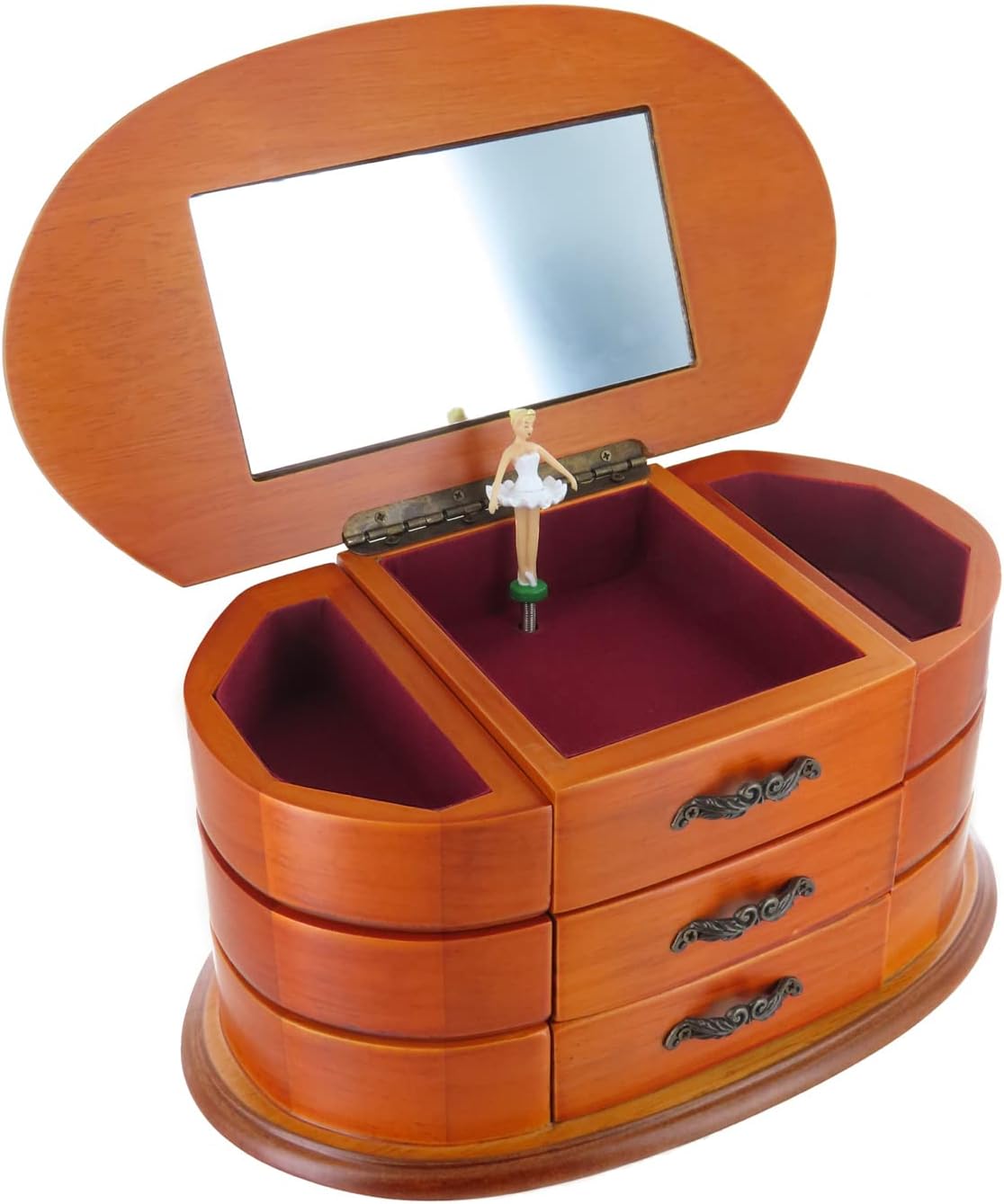Lutèce Créations Wooden musical jewellery box/music box for jewels with ...