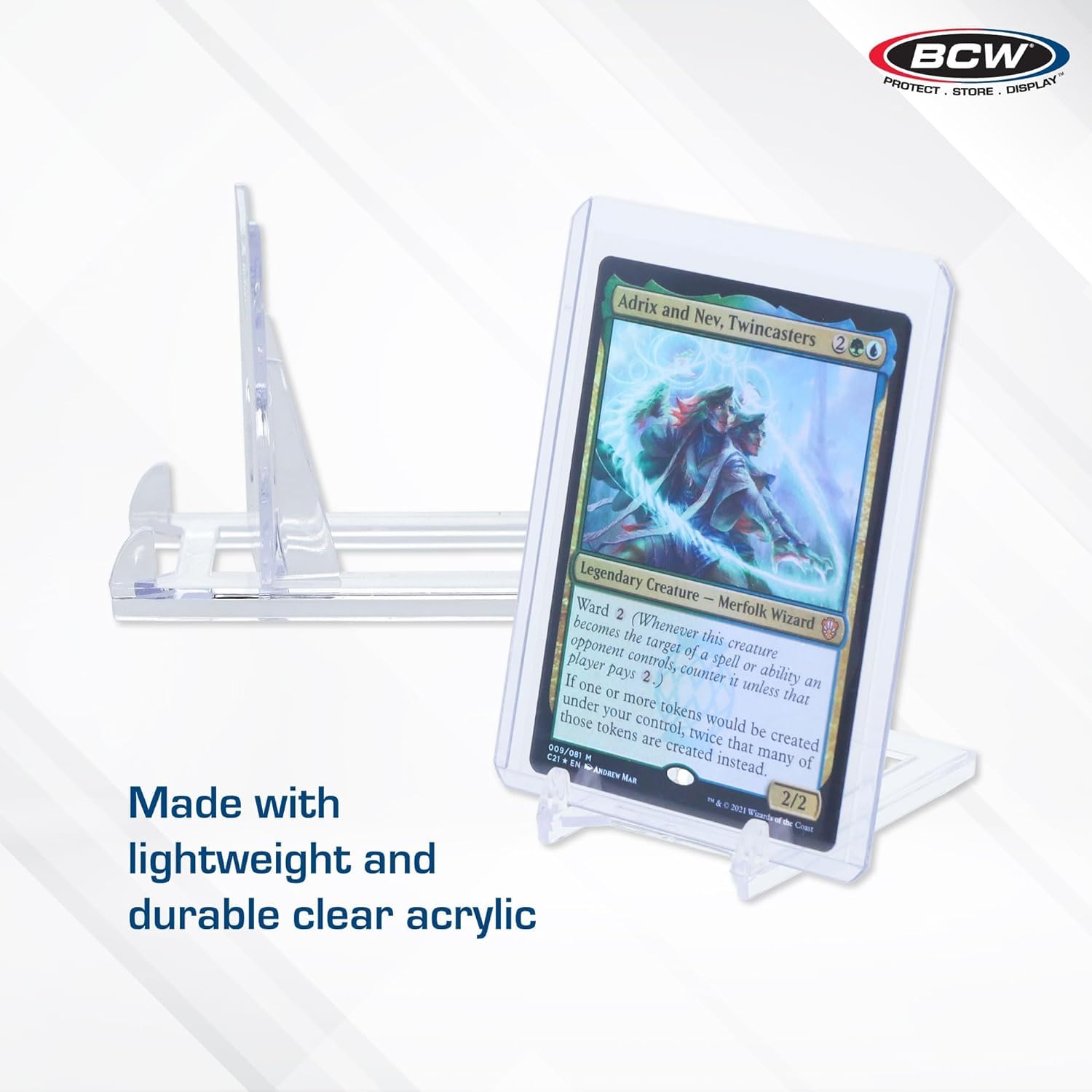 Snapklik.com : BCW 2-Piece Card Display Stands Showcase Top Loaders ...