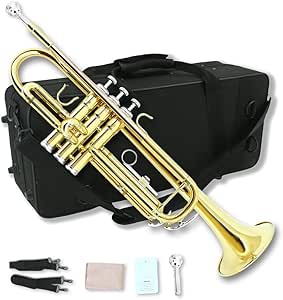 Amazon.com: WUQIMUSC Bb Trumpet for Beginners, Standard B Flat Trumpet ...